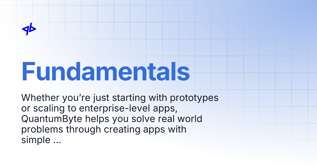 Fundamentals | QuantumByte Docs